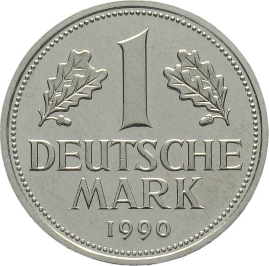 BRD 1 Mark 1990 D | Münzen online kaufen | Bundesmünzen Kantonsmünzen ...