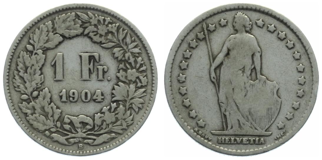 1 Franken 1904 B | Münzen online kaufen | Bundesmünzen Kantonsmünzen ...