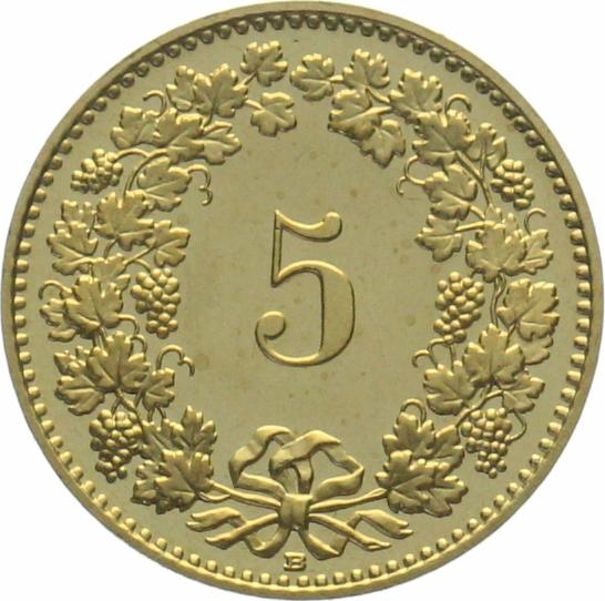 5 Rappen 2005 B | Münzen online kaufen | Bundesmünzen Kantonsmünzen ...