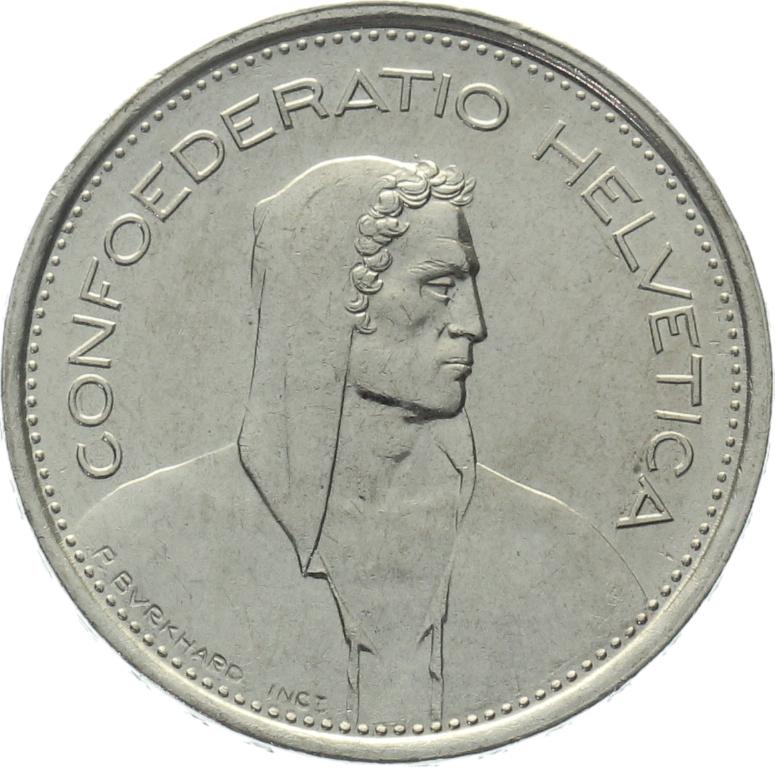 5 Franken 1968 B | Münzen online kaufen | Bundesmünzen Kantonsmünzen ...