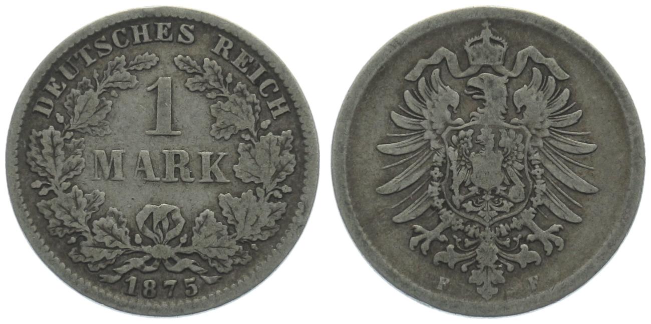 Kaiserreich 1 Mark 1875 F | Münzen online kaufen | Bundesmünzen ...